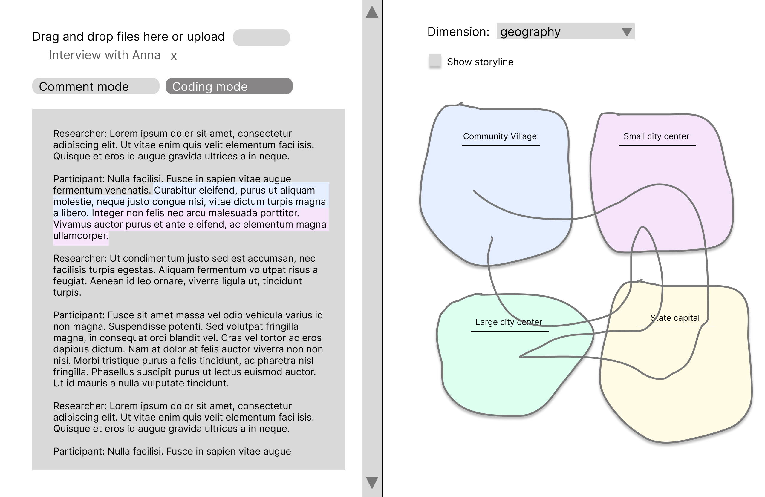 Transforming text into space: a tool for conversation analysis ...